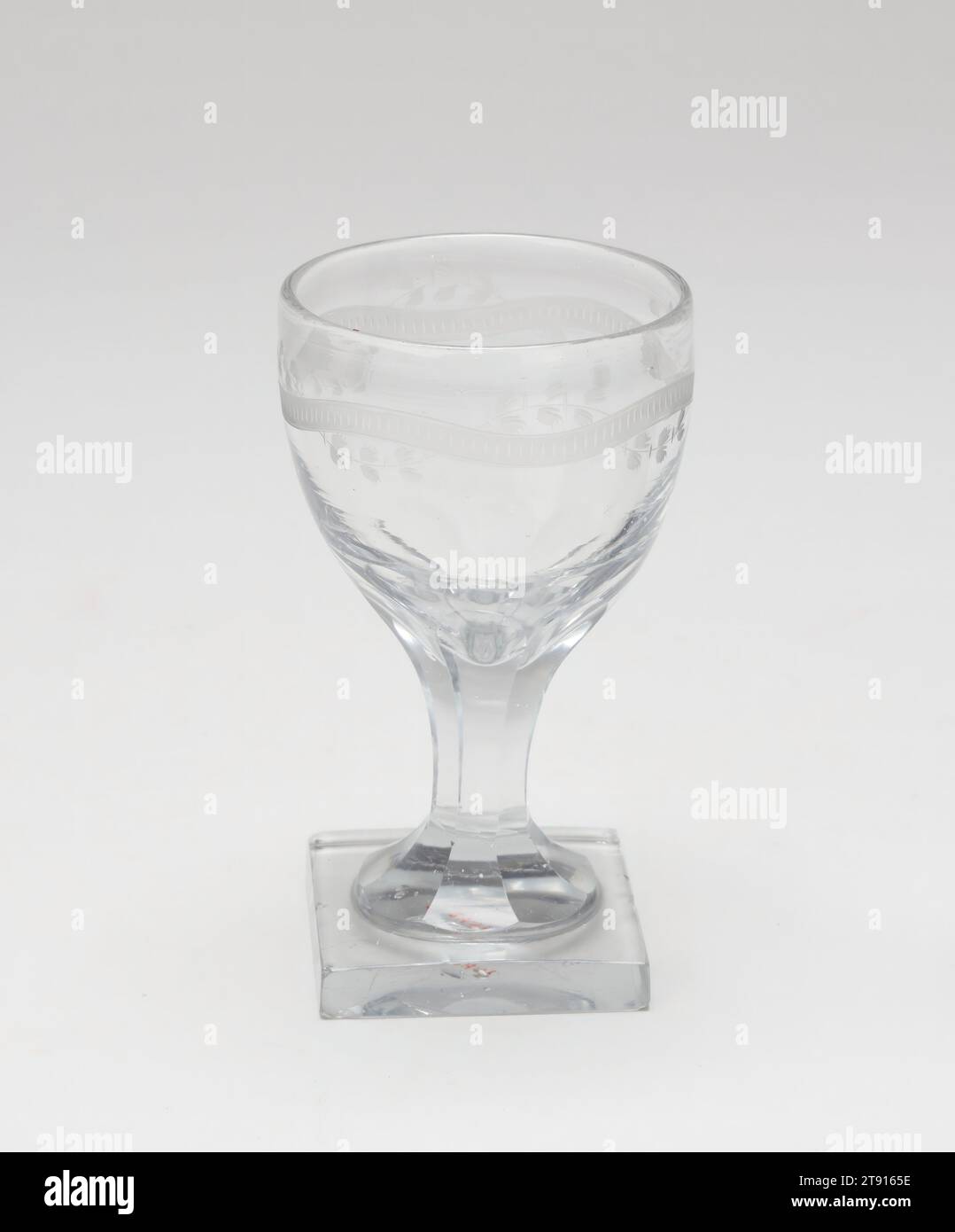 Rummer, c. 1800-1820, 4 1/2 x 3 x 3 in. (11.43 x 7.62 x 7.62 cm), Glass ...