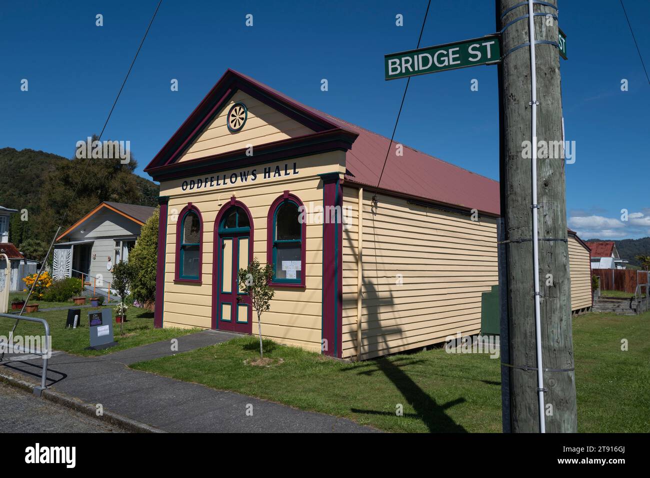 Trip round the South Island of New Zealand. Pictured is Reefton a small ...