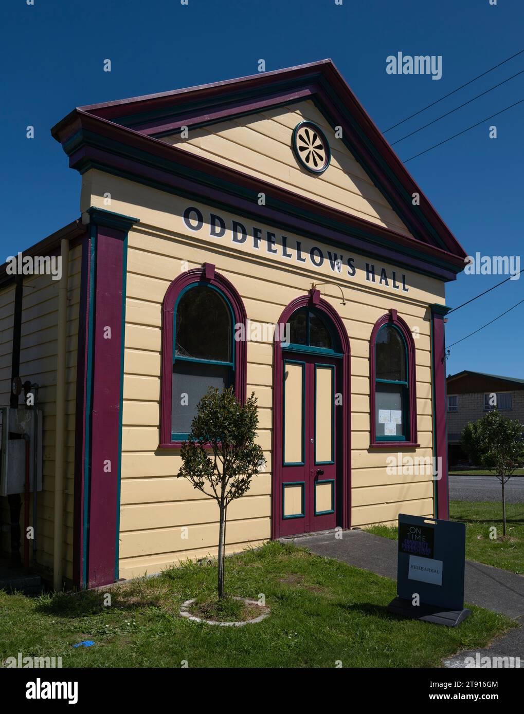 Trip round the South Island of New Zealand. Pictured is Reefton a small ...