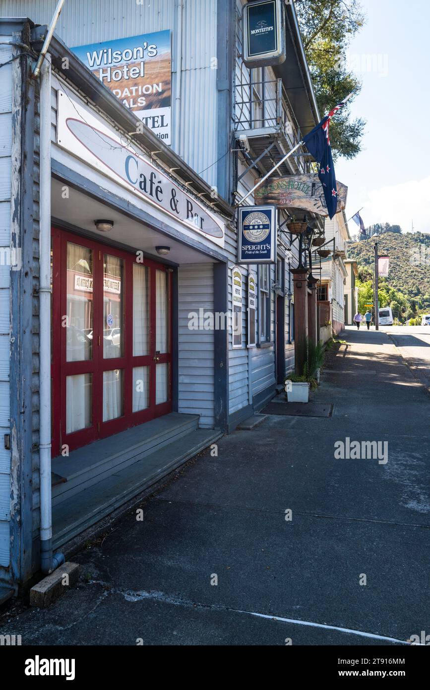 Trip round the South Island of New Zealand. Pictured is Reefton a small ...