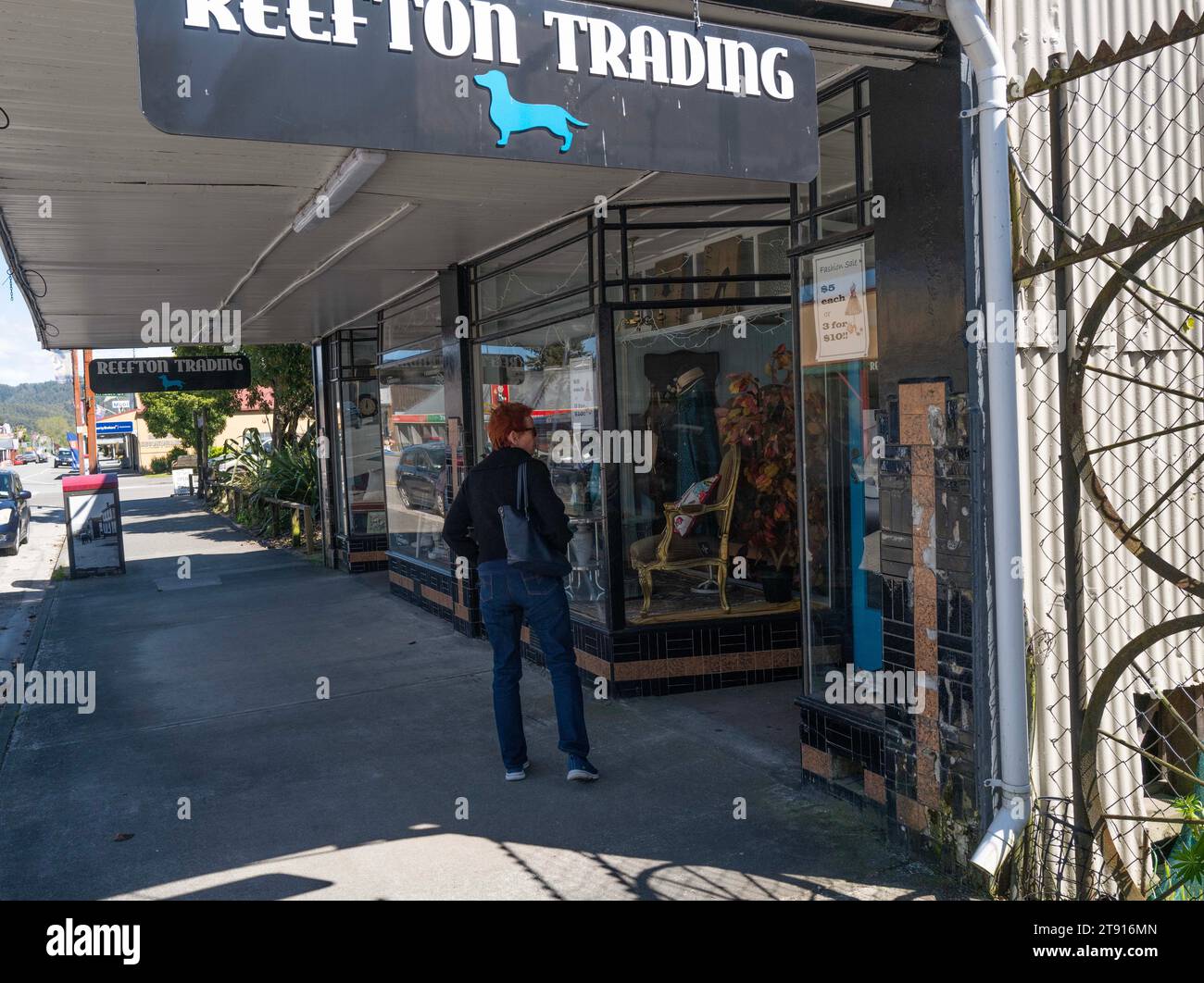 Trip round the South Island of New Zealand. Pictured is Reefton a small ...