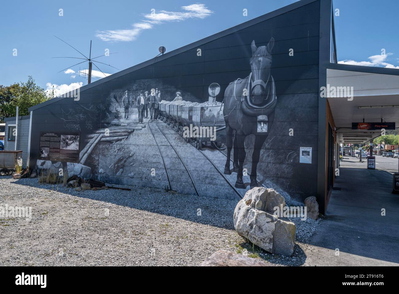 Trip round the South Island of New Zealand. Pictured is Reefton a small ...