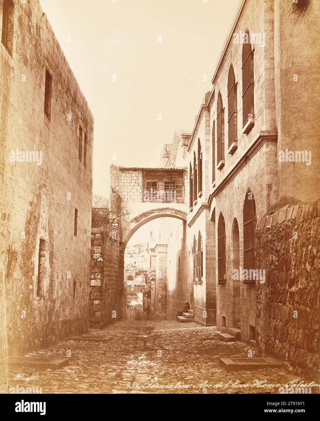 Arc de l'Ecce Homo, Jerusalem, Palestine, 1870-1879, Félix Bonfils ...