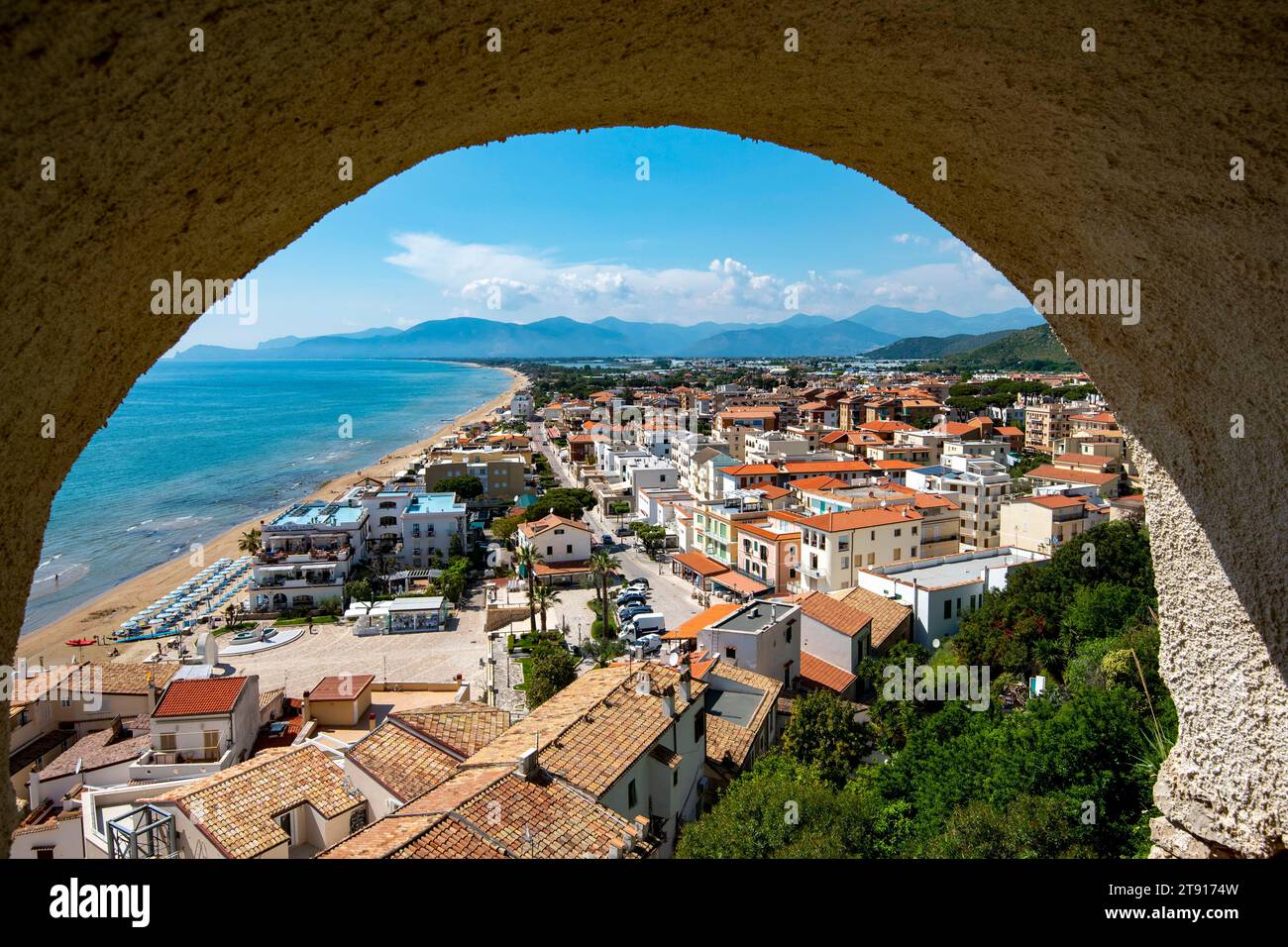 Town of Sperlonga - Italy Stock Photo - Alamy