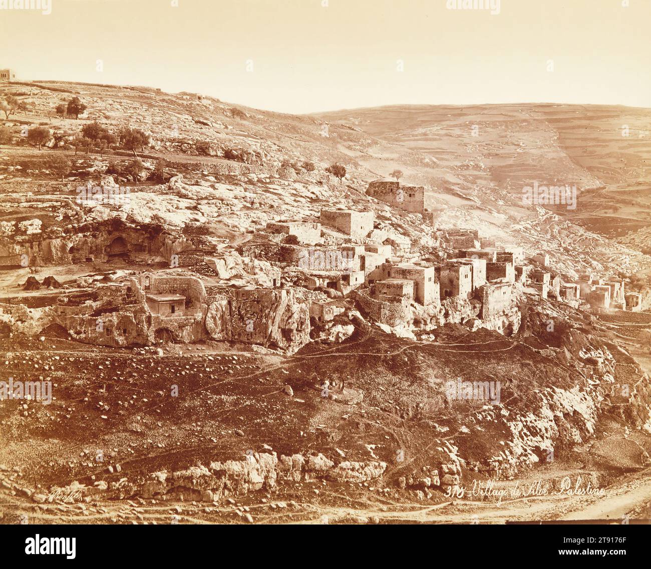 Village de Liloe, Palestine, 1870-1879, Félix Bonfils, French, 1831 ...