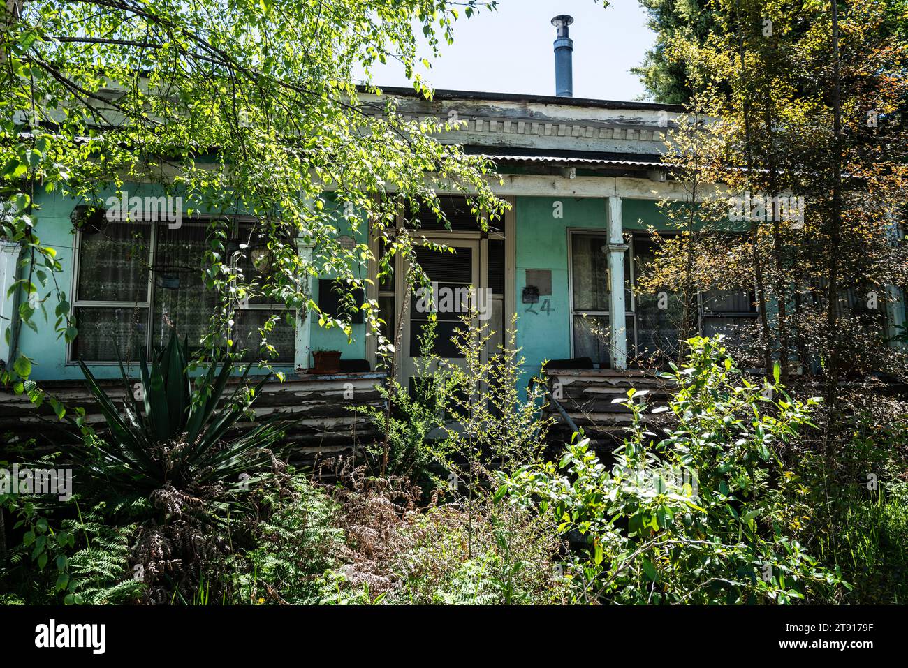 Trip round the South Island of New Zealand. Pictured is Reefton a small ...