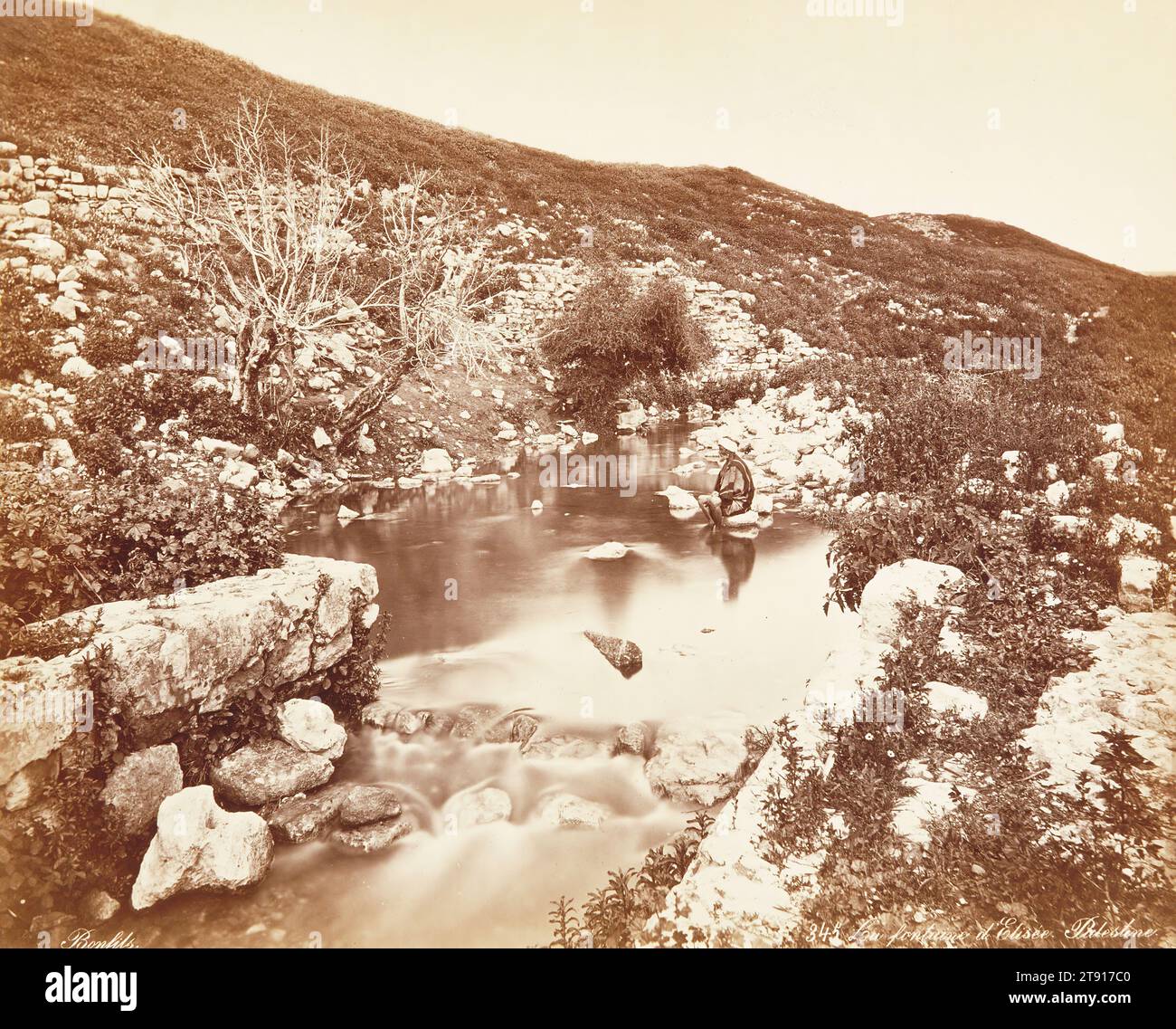 La fontaine d'Elisee, Palestine, 1870-1879, Félix Bonfils, French, 1831 ...