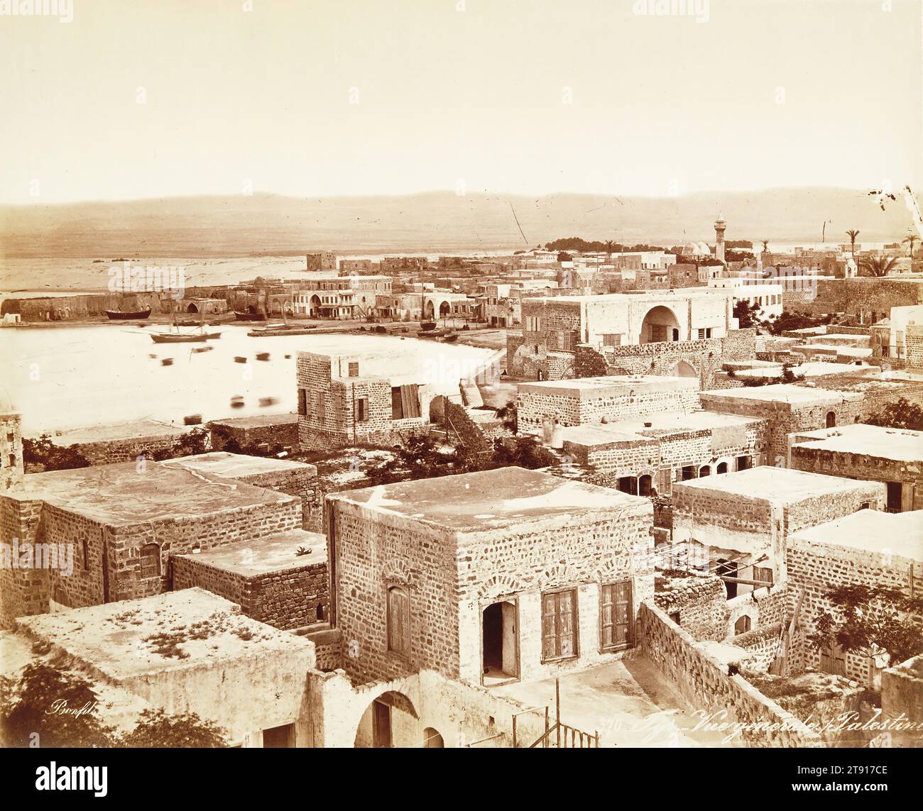 Tyr., Vue générale, Palestine, 1870-1879, Félix Bonfils, French, 1831 ...