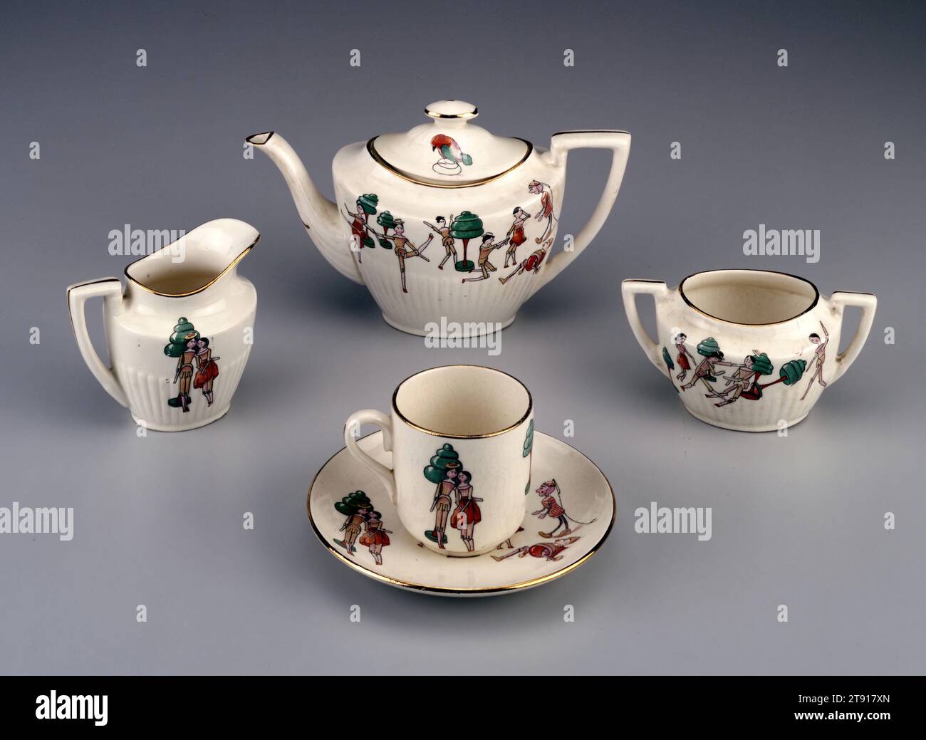 Penny Woodens' Tea Set, 1913-1917, S. Fielding and Company; Maker ...