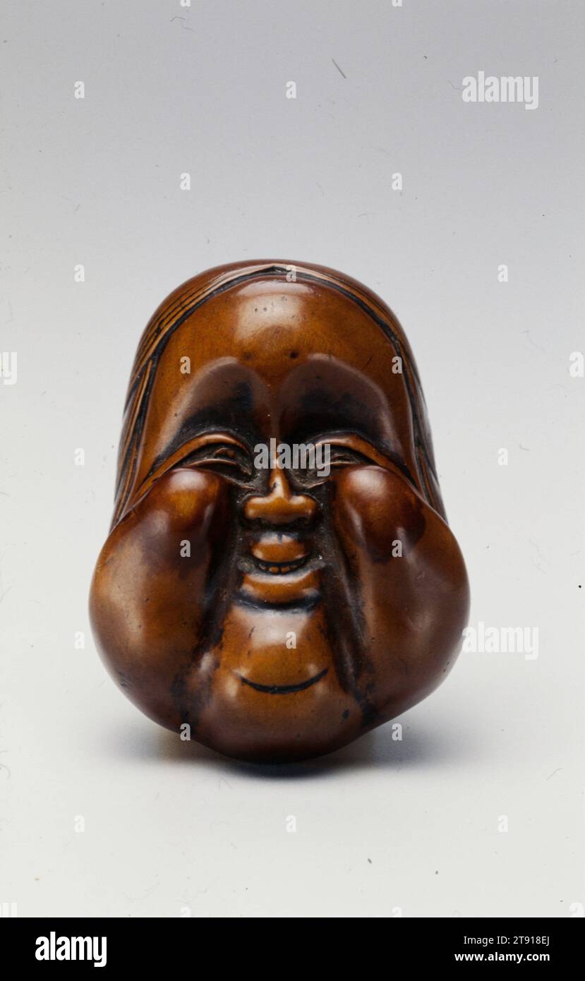 Netsuke okame mask hi-res stock photography and images - Alamy