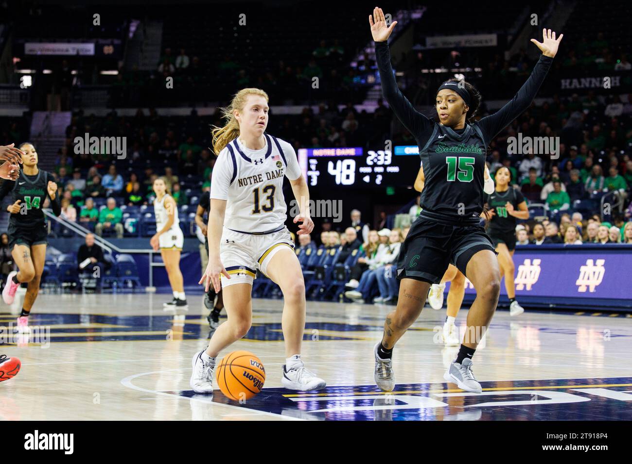 USA. 21st Nov, 2023. November 21, 2023: Notre Dame guard Anna DeWolfe ...