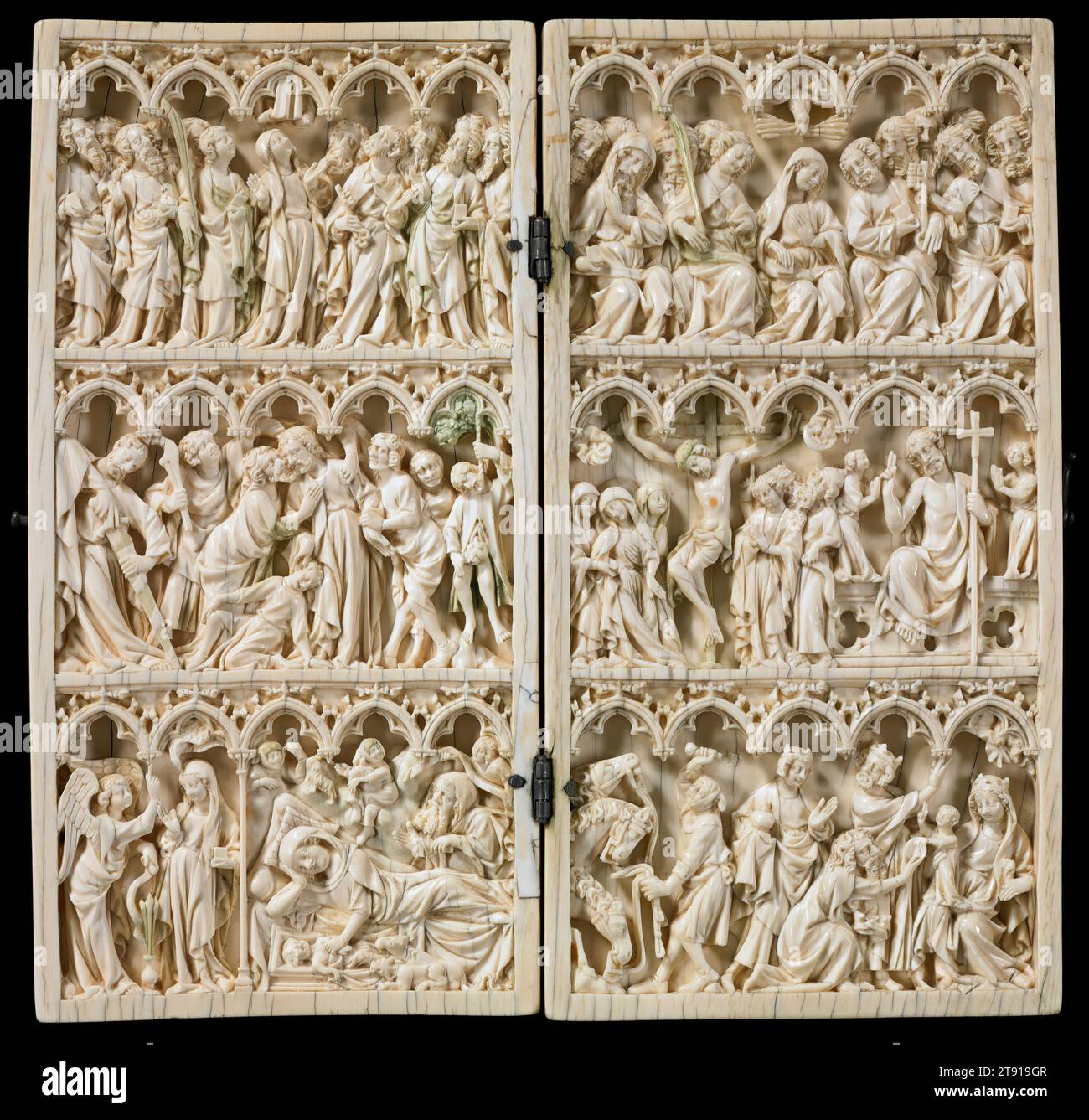 Diptych with scenes from the life of Christ, c. 1375, Attributed to Master of the Passion ...