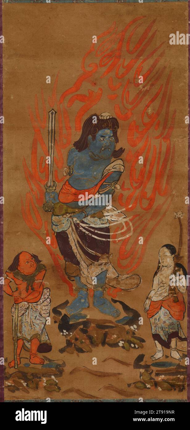 Fudō Myōō, second half 17th century, Unknown Japanese, 20 1/2 x 9 1/2in ...