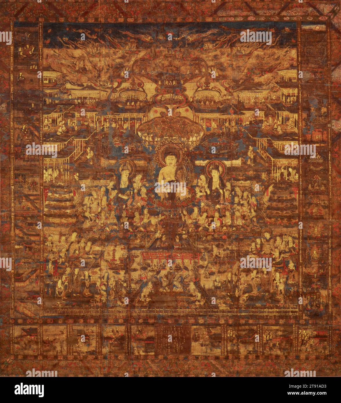 Mandala represents amida buddhas western paradise hi-res stock ...