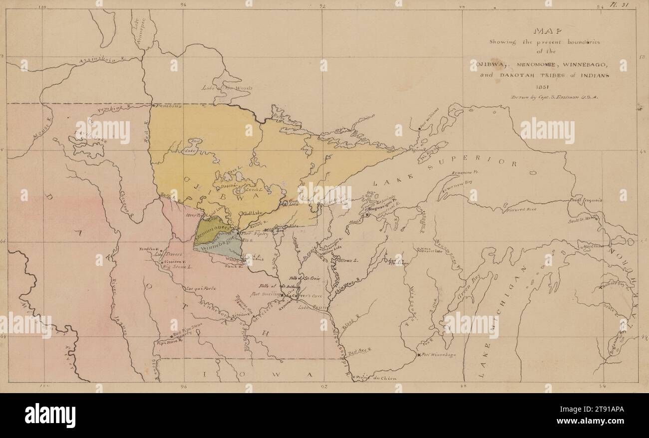 American frontier map hi-res stock photography and images - Alamy