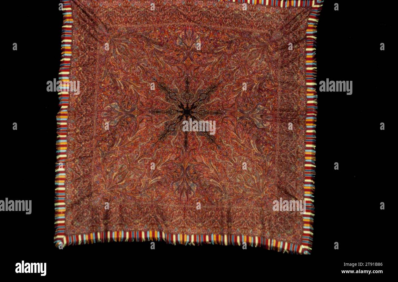 Shawl (kussaba), 18th century, 82 1/2 x 82 in. (209.55 x 208.28 cm ...