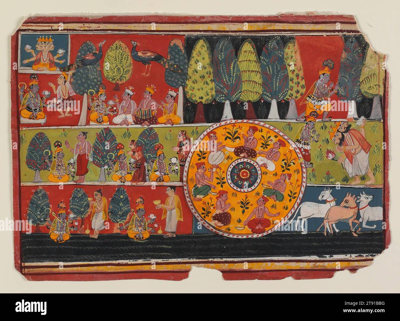 Krishna god painting hi-res stock photography and images - Alamy