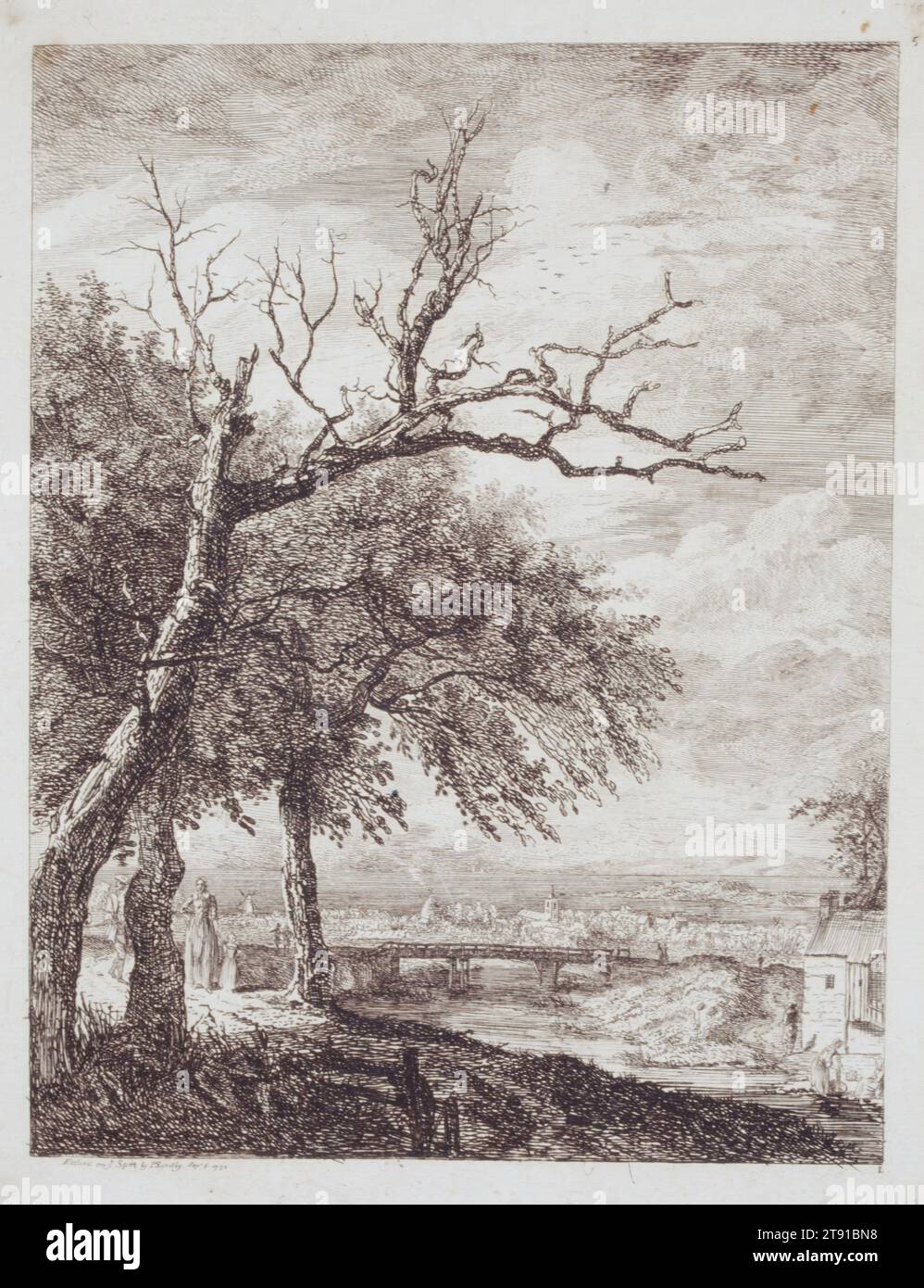 View of Leith, 1750, Paul Sandby, British, 1731 - 1809, 8 1/2 x 6 1/2 ...