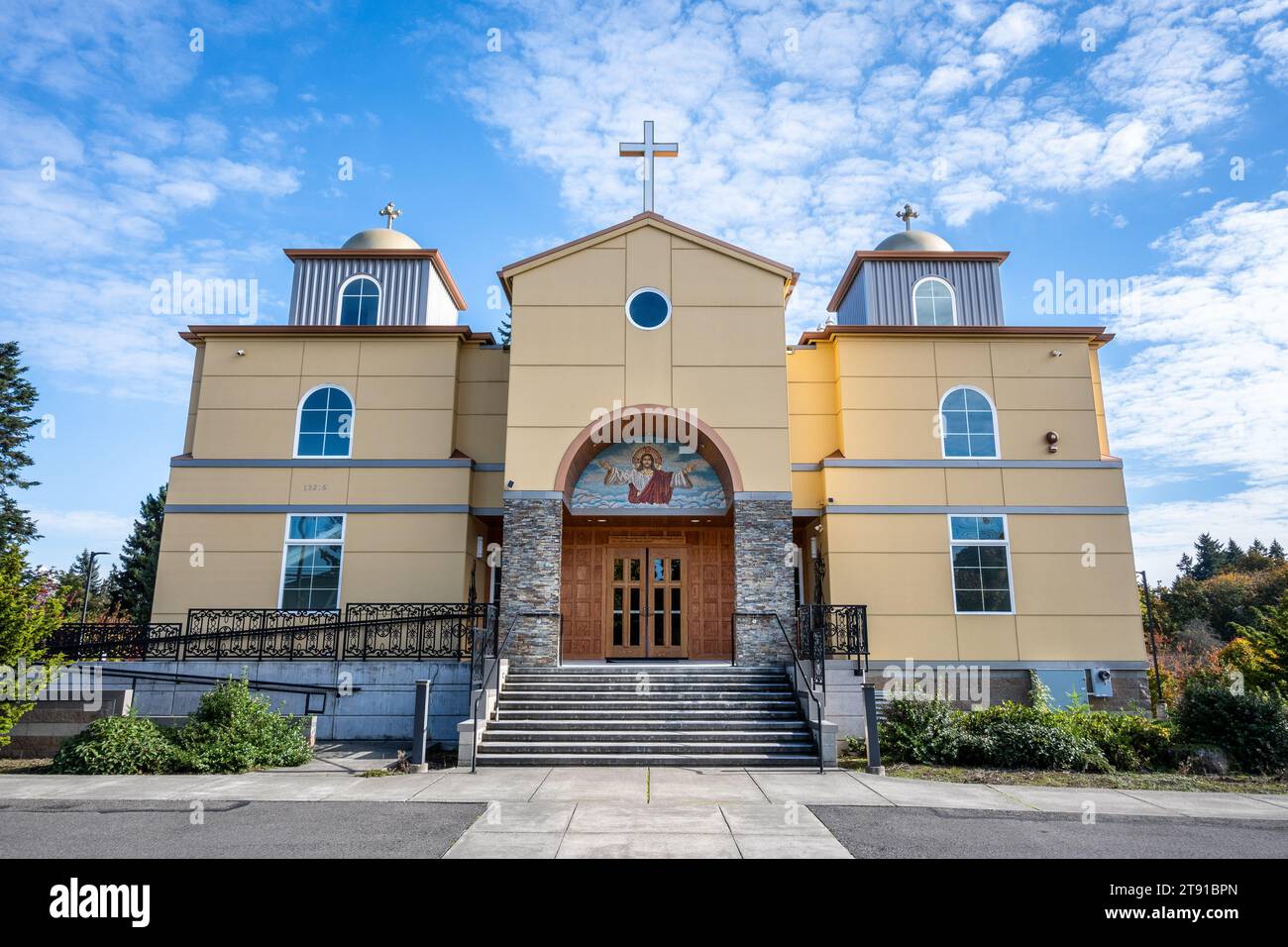 KIRKLAND, WASHINGTON – OCT 26, 2023: St. George Coptic Orthodox Church ...