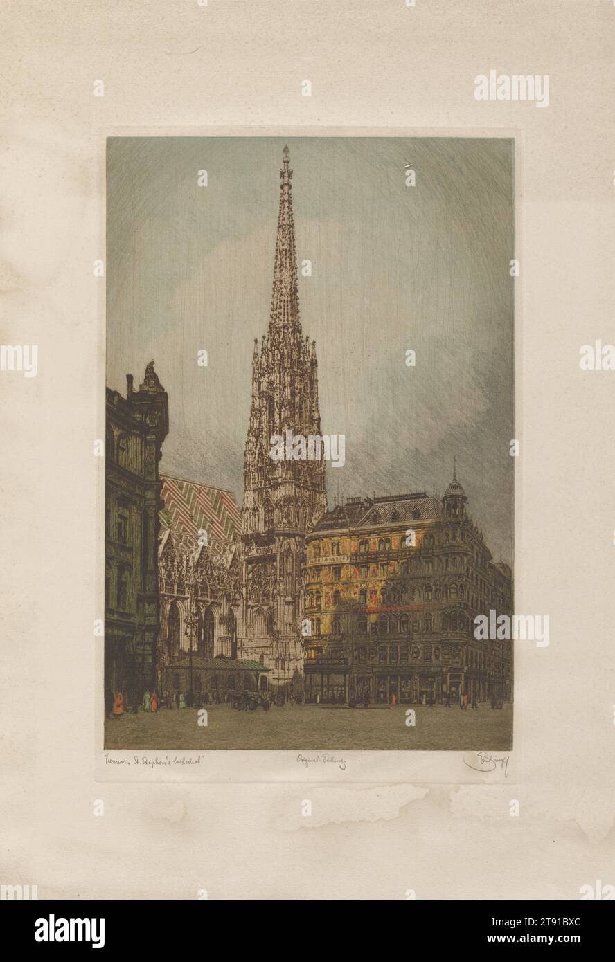 Vienna: St. Stephen's Cathedral, 19th century, Emil Singer, German ...