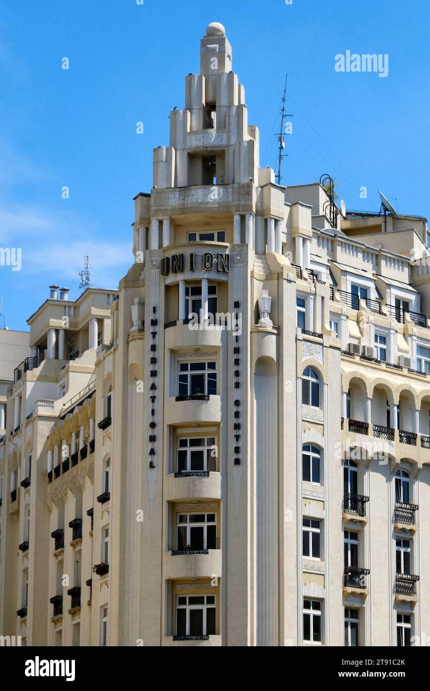 A building along Strada Ion Câmpineanub in central Bucharest, Romania ...