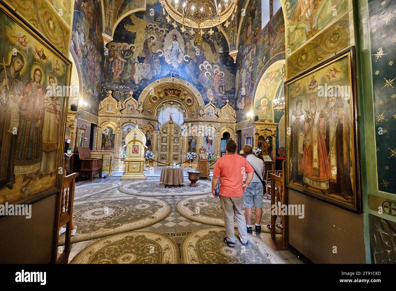Visitors at St. Nicholas Russian Church, Biserica Sfântul Nicolae ...