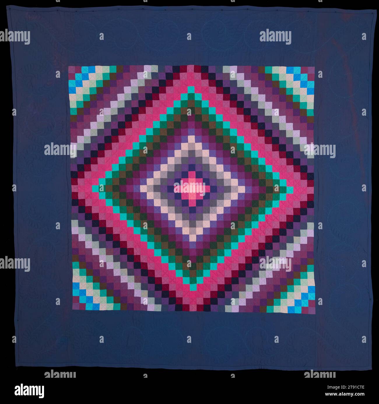 Sunshine and Shadow quilt, c. 1945, Unknown Amish, 84 1/2 x 86 1/2 in ...