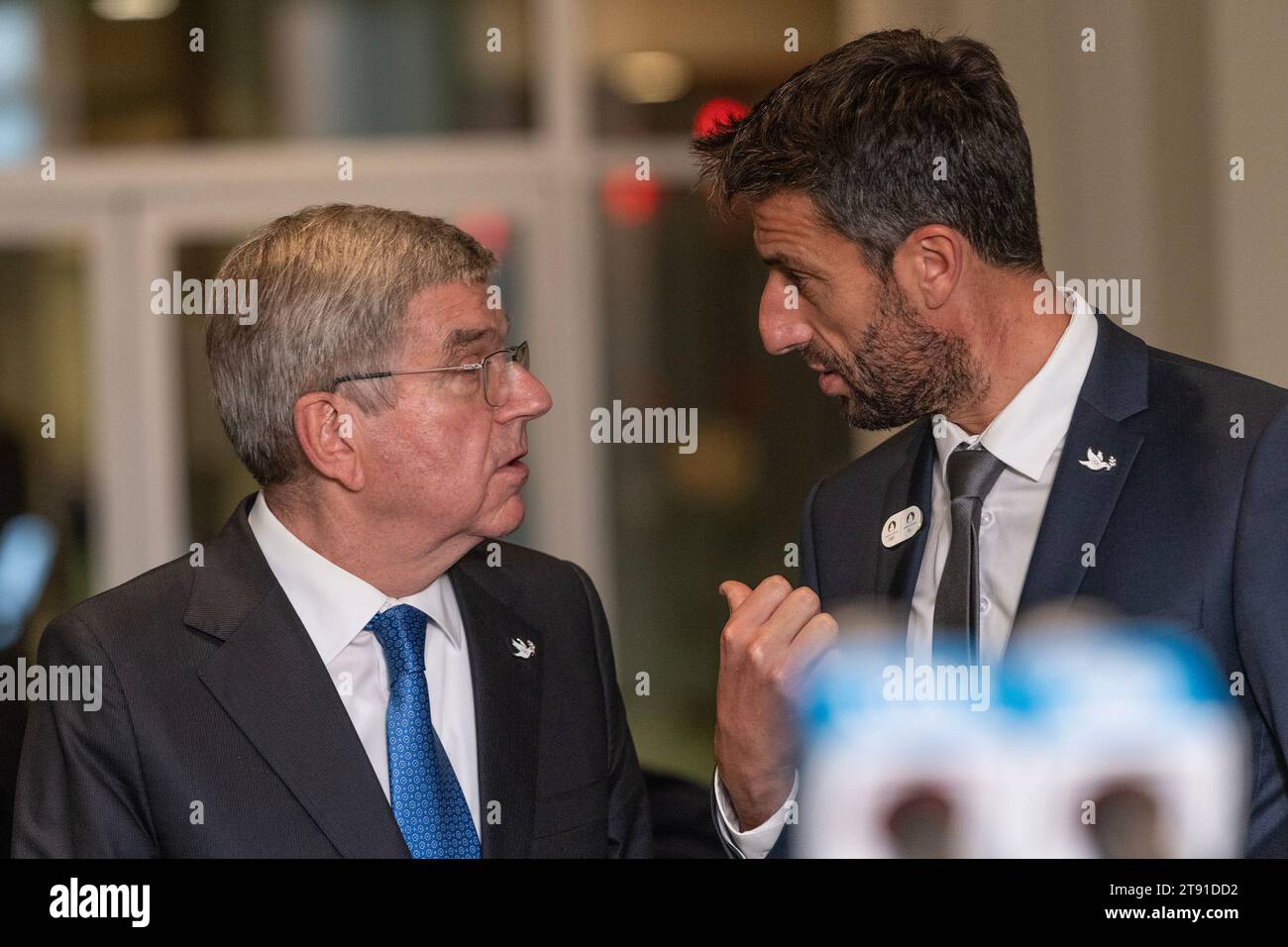 President of the paris 2024 organisation committee for the olymp hi-res ...