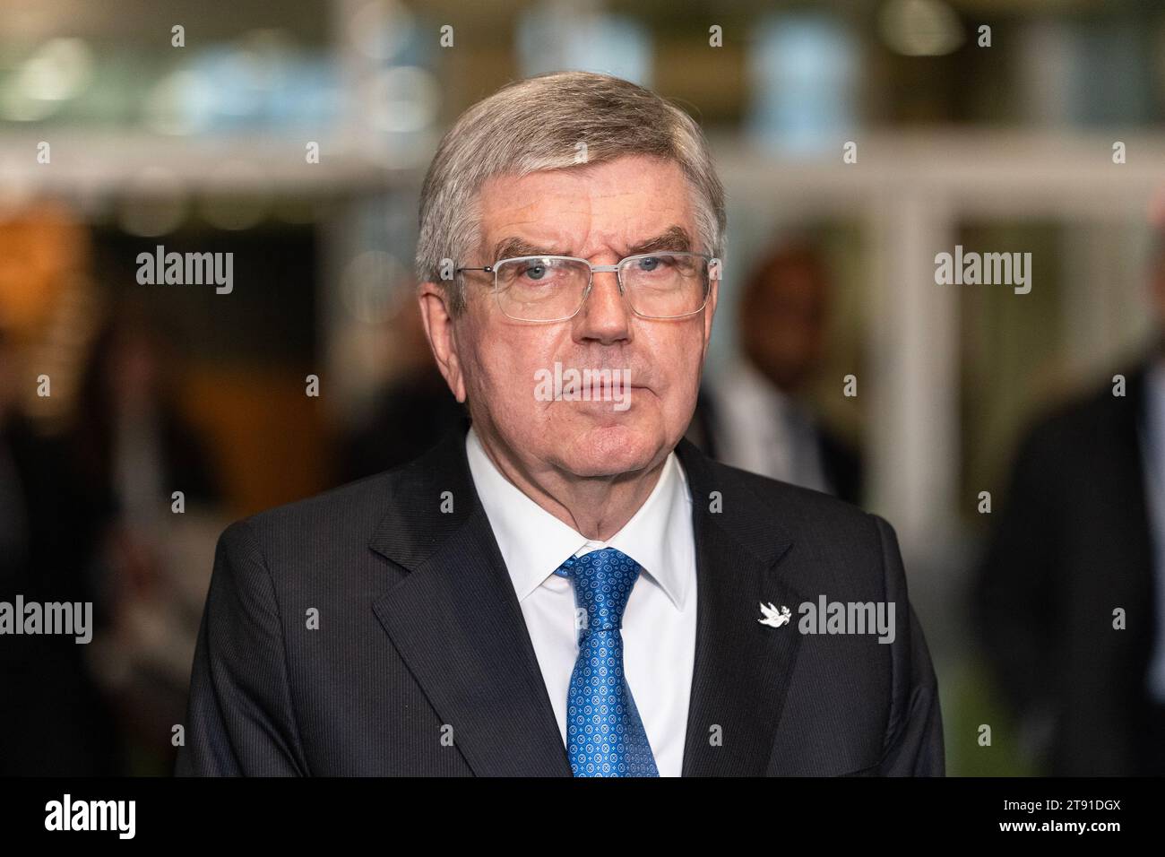 President of the paris 2024 organisation committee for the olymp hi-res ...