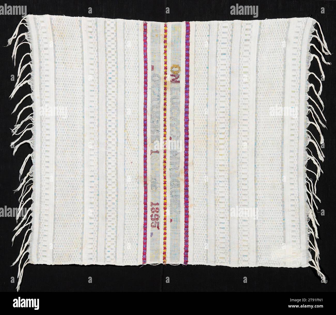 Cloth (tzute), 1895, 34 x 25 in. (86.36 x 63.5 cm) (including fringe ...