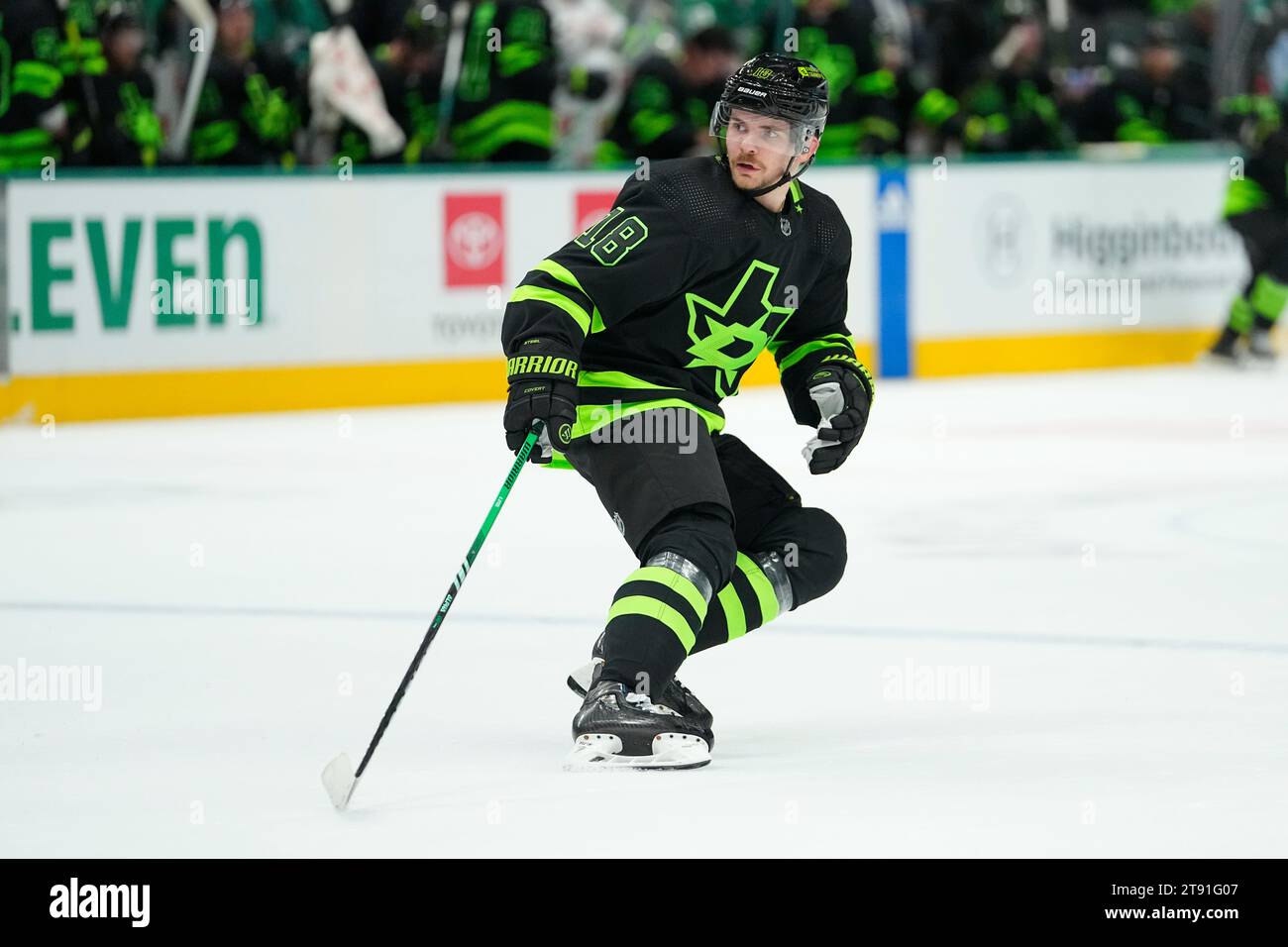 Dallas Stars' Sam Steel skates during the first period of an NHL hockey ...