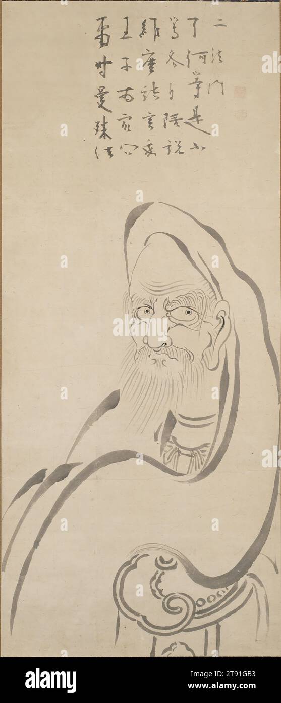The Buddhist Layman Vimalakirti, 18th century, Hakuin Ekaku, Japanese ...