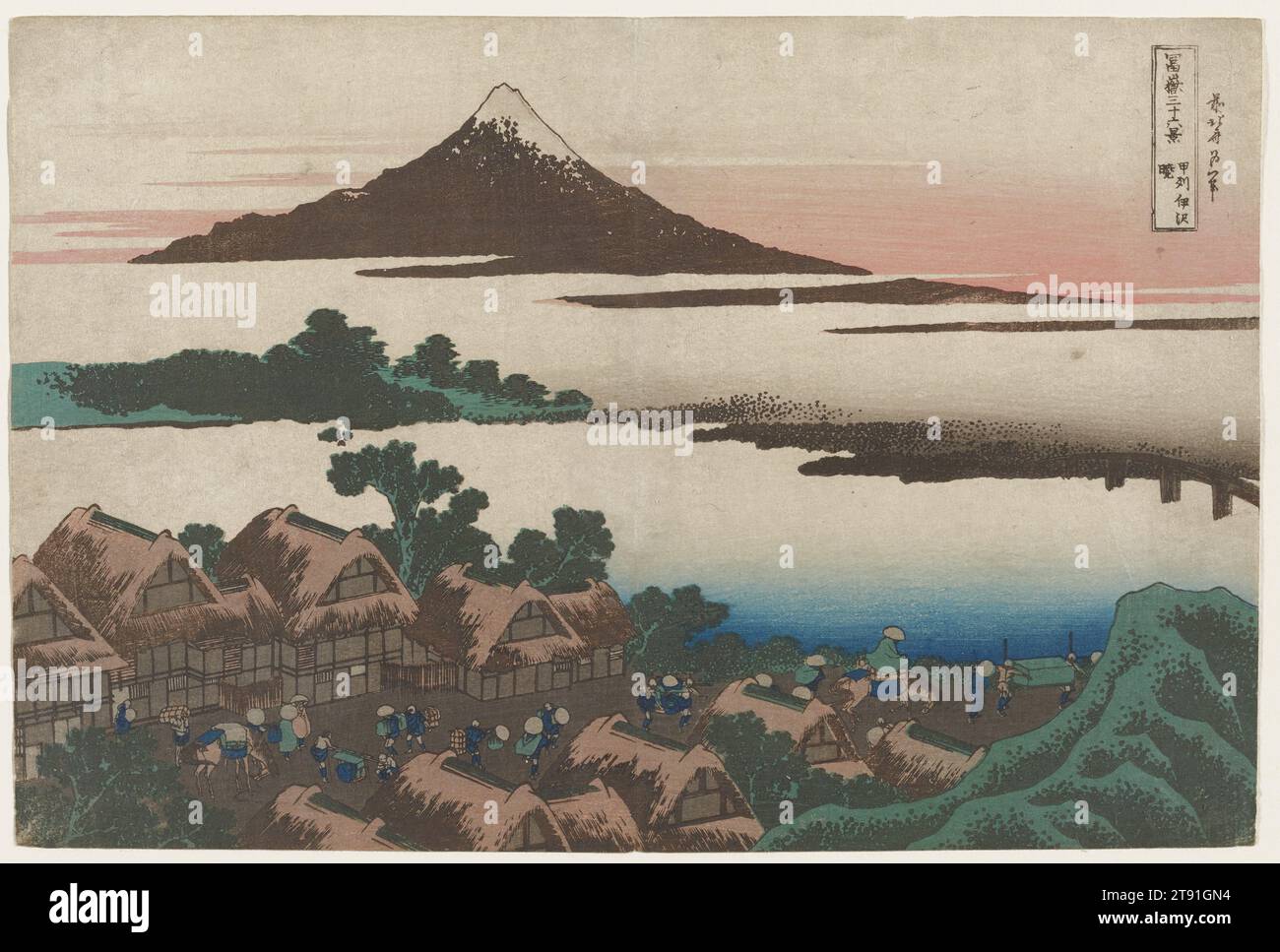 Dawn at Isawa in Kai Province, 1830-1833, Katsushika Hokusai; Publisher: Nishimuraya Yohachi ...
