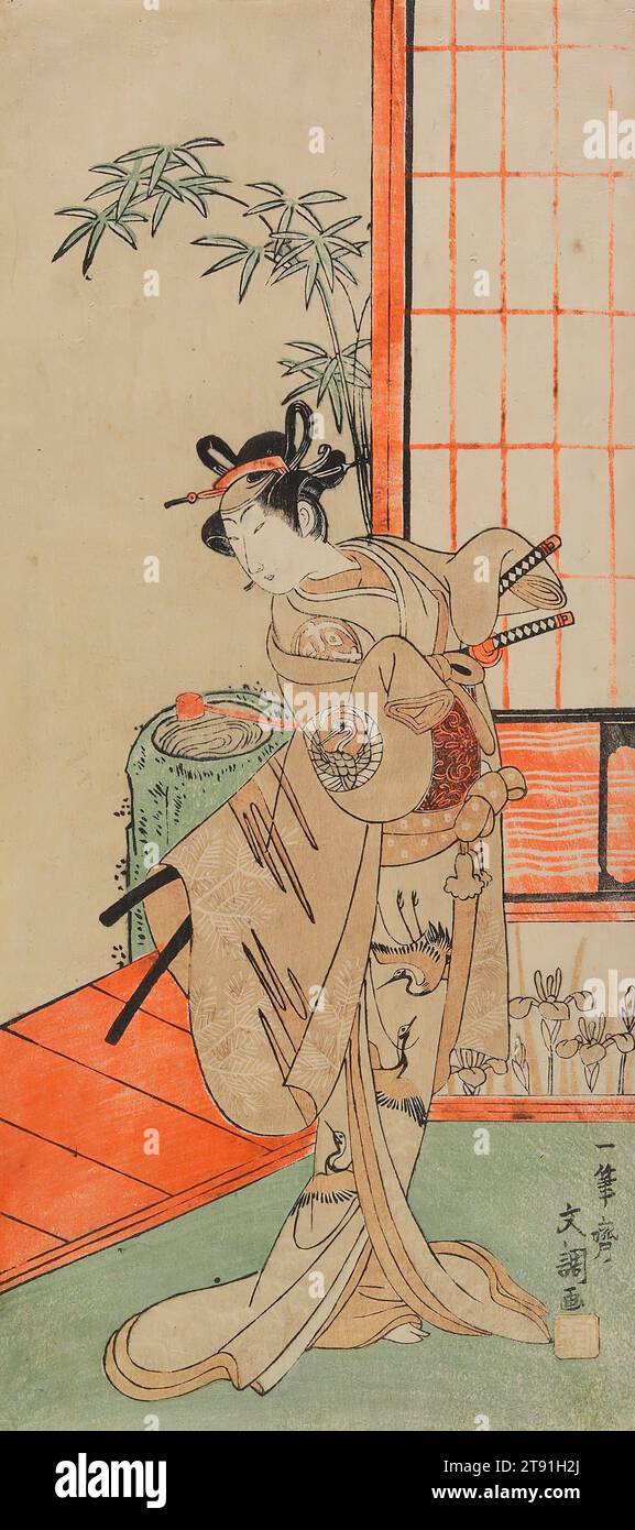 Arashi Koroku in a Female Role, late 18th century, Bunchō, Japanese, fl ...