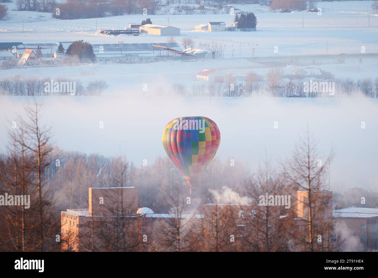 Balloon in Winter Stock Photo - Alamy