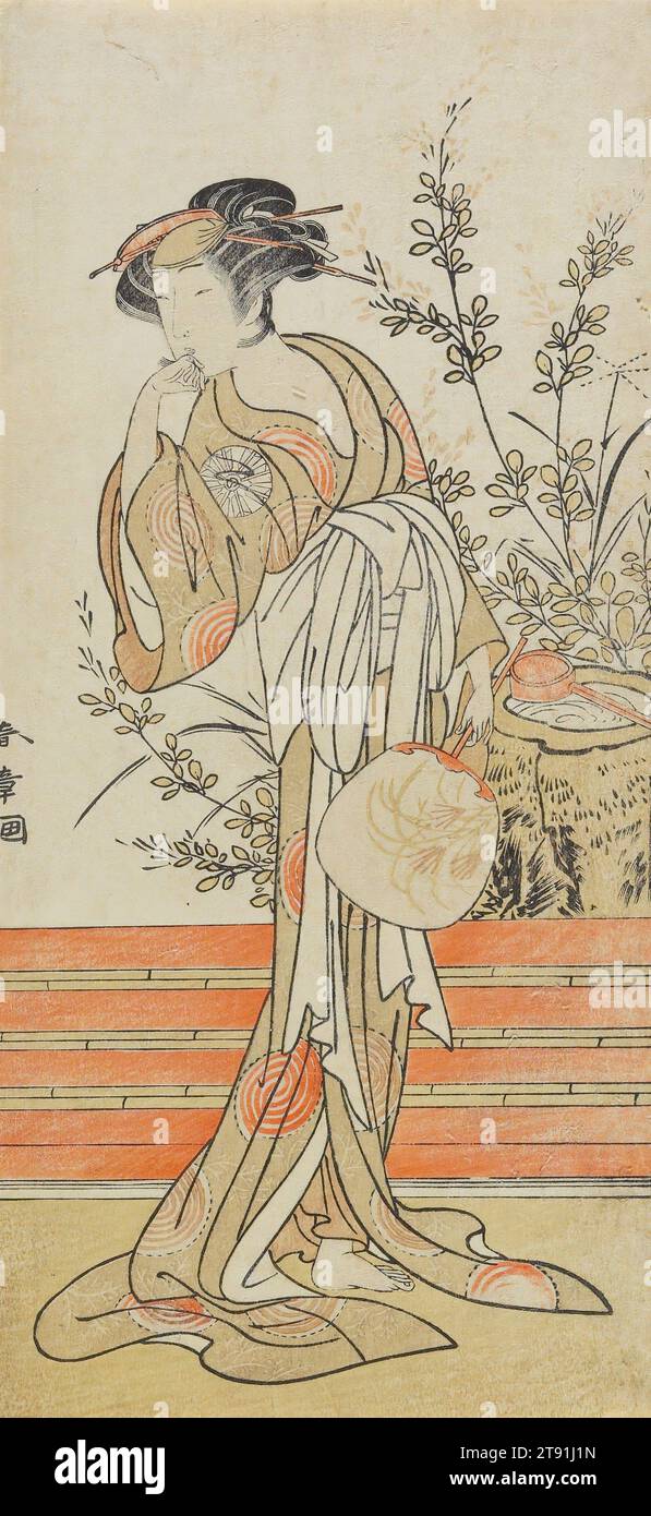 Actor Nakamura Noshio in a Female Role, c. 1772, Katsukawa Shunshō ...