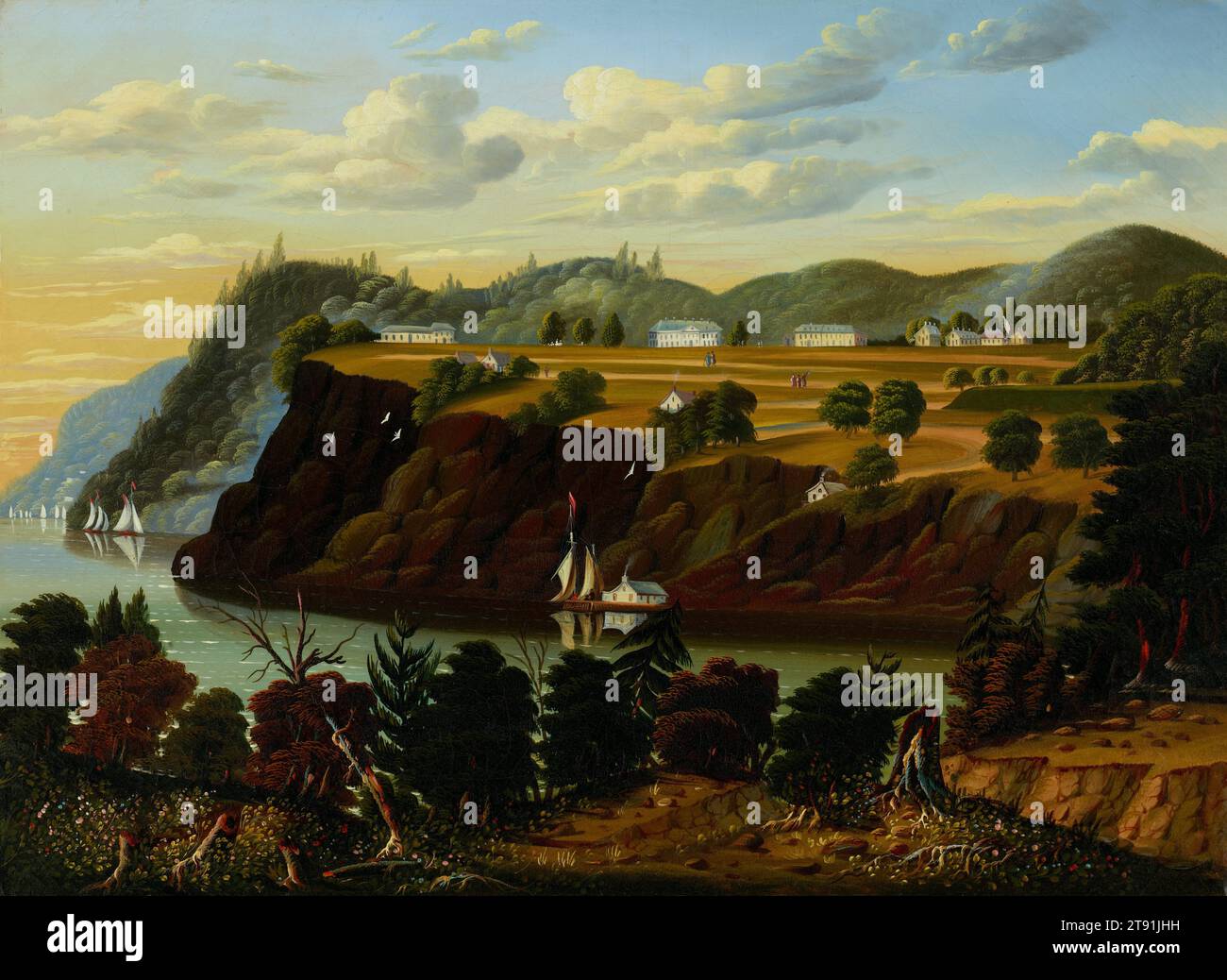 View of West Point, c. 1850, Thomas Chambers, American, (born England ...