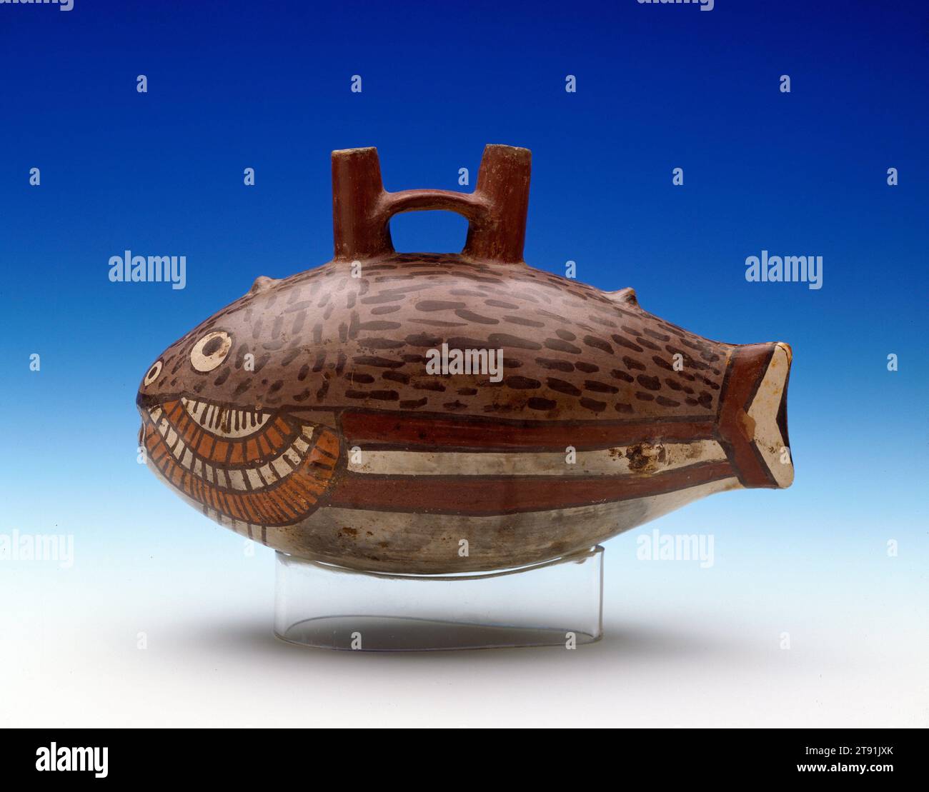 Vessel in the Form of a Fish, c. 100 BCE - 600 CE, 5 3/8 x 8 1/4 x 4 in ...