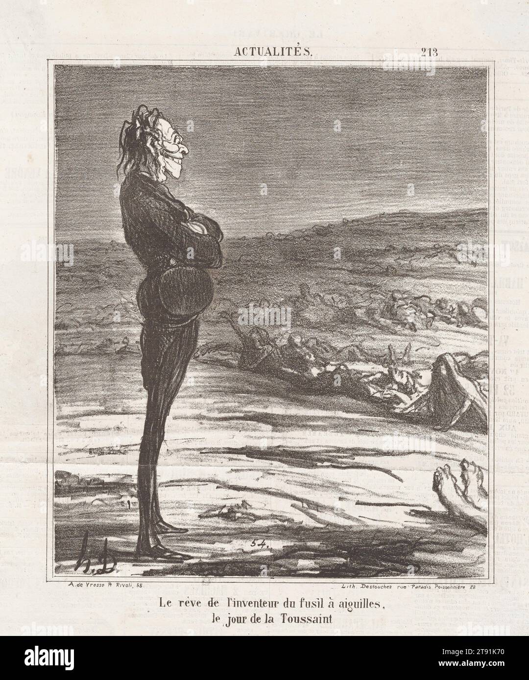 The Dream of the Inventor of the Modern Rifle, on All Saints Day, 1866 ...