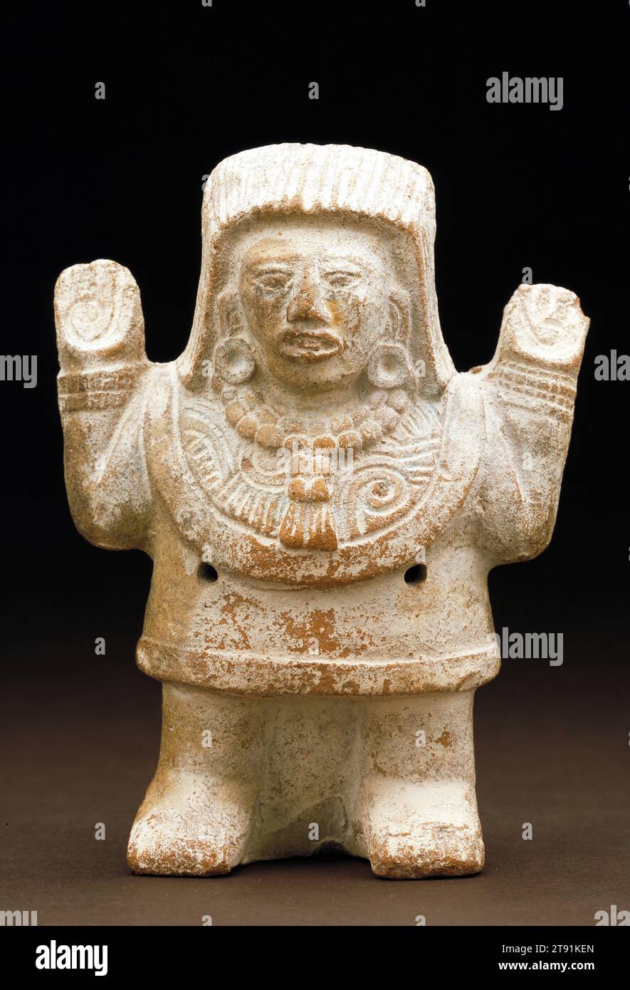 Rattle in the form of a Dignitary, 900-1199, H.5-3/4 x W.4-1/4 in ...