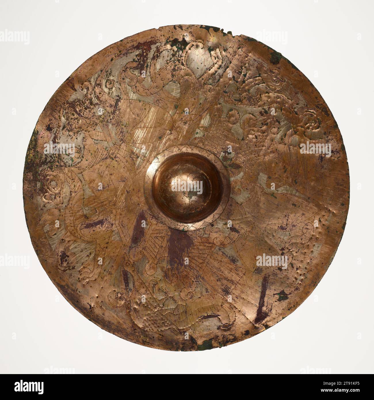 Bi Disc Plaque, 2nd-3rd century, 11 x 11 in. (27.94 x 27.94 cm), Gilt ...