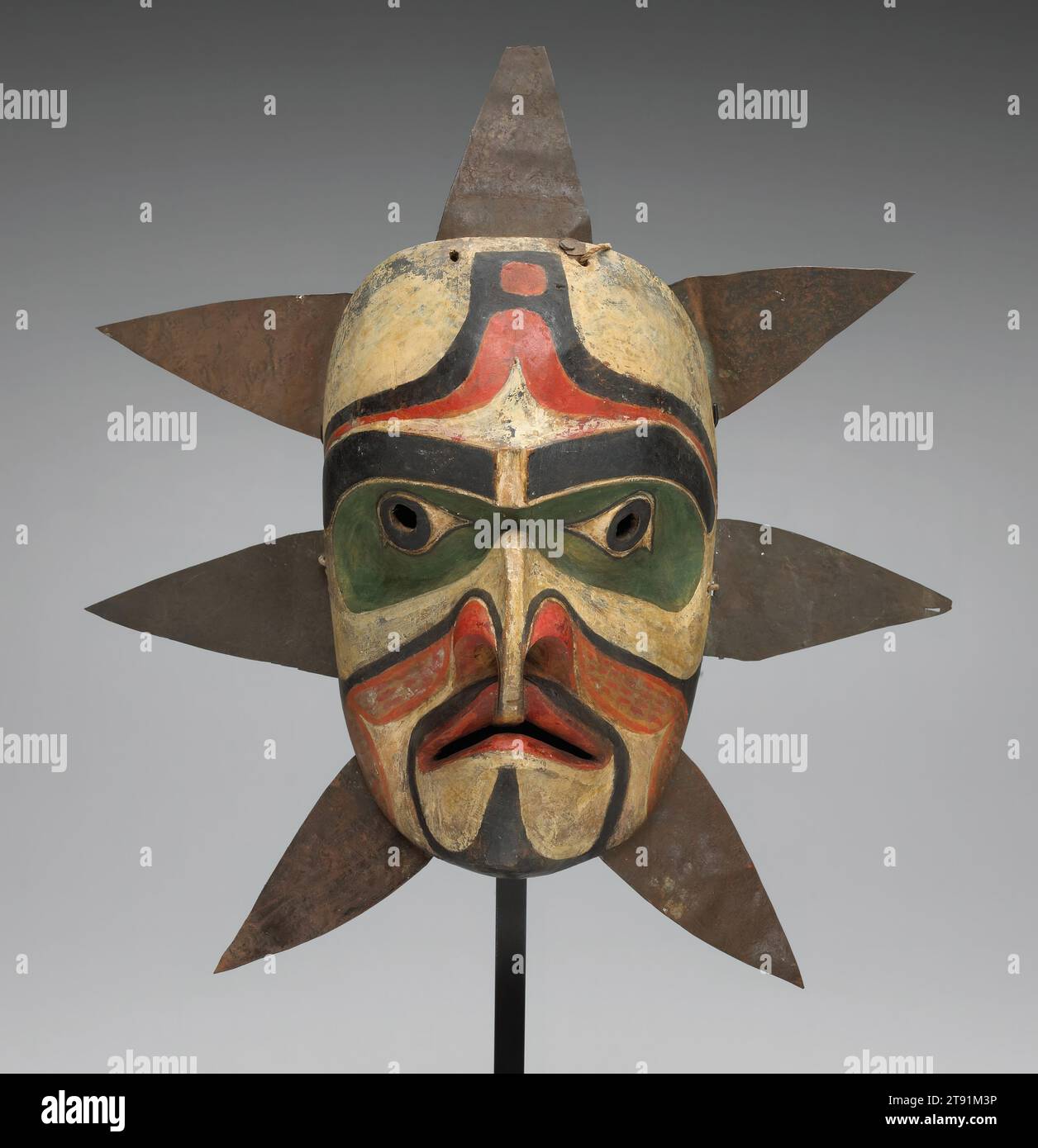 Sun Mask, c. 1860, 17 1/4 x 15 3/4 x 4 7/8 in. (43.82 x 40.01 x 12.38 ...