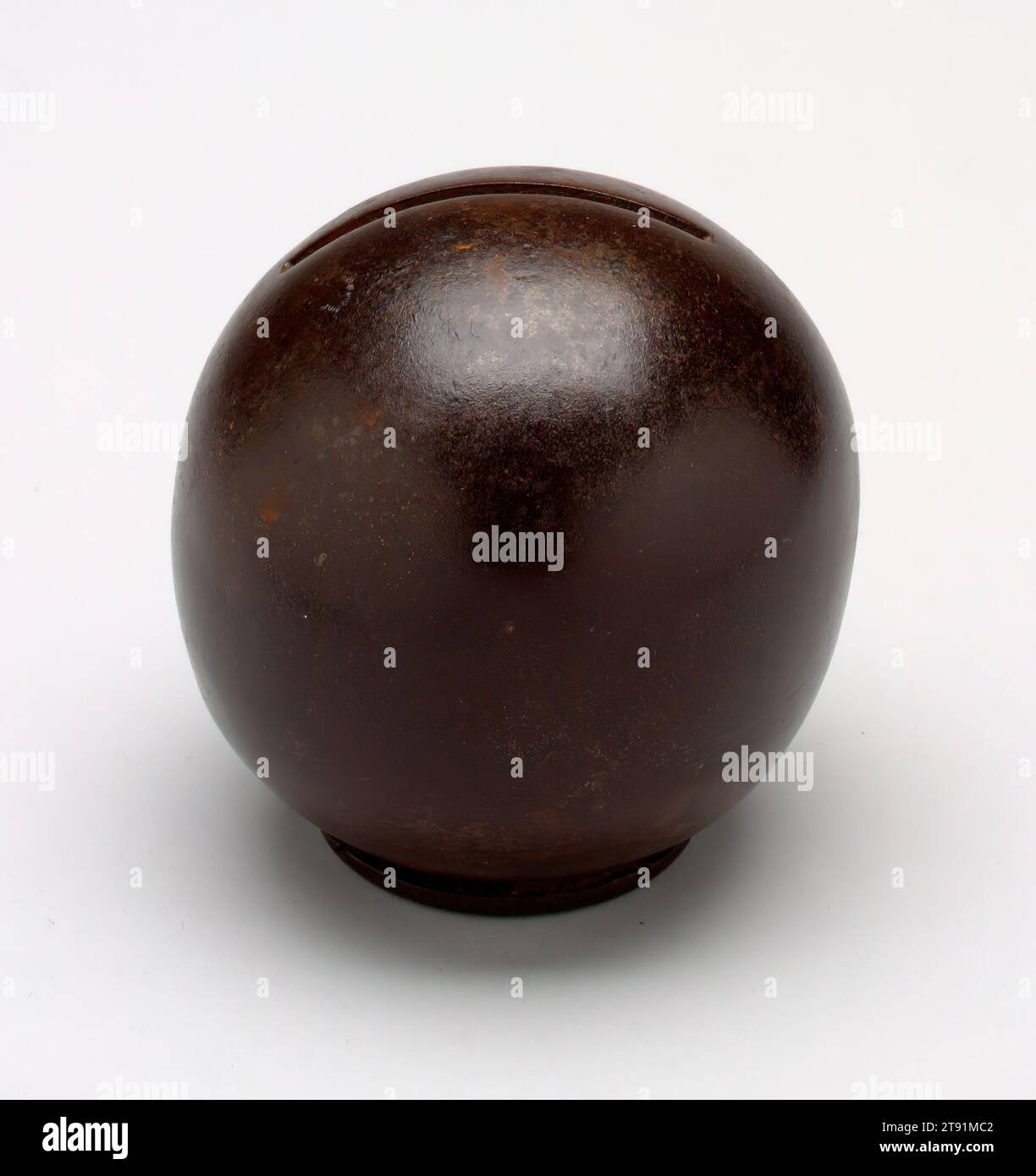 Round Grenade' still bank, early 20th century, 3 x 3 x 3 in. (7.62 x 7. ...