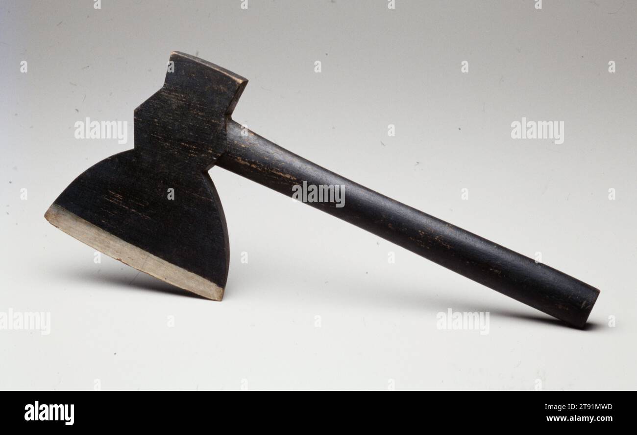 Hand Axe, Oddfellows Ceremonial Object, 1856, 16 1/2 x 6 3/4 x 15/16 in ...