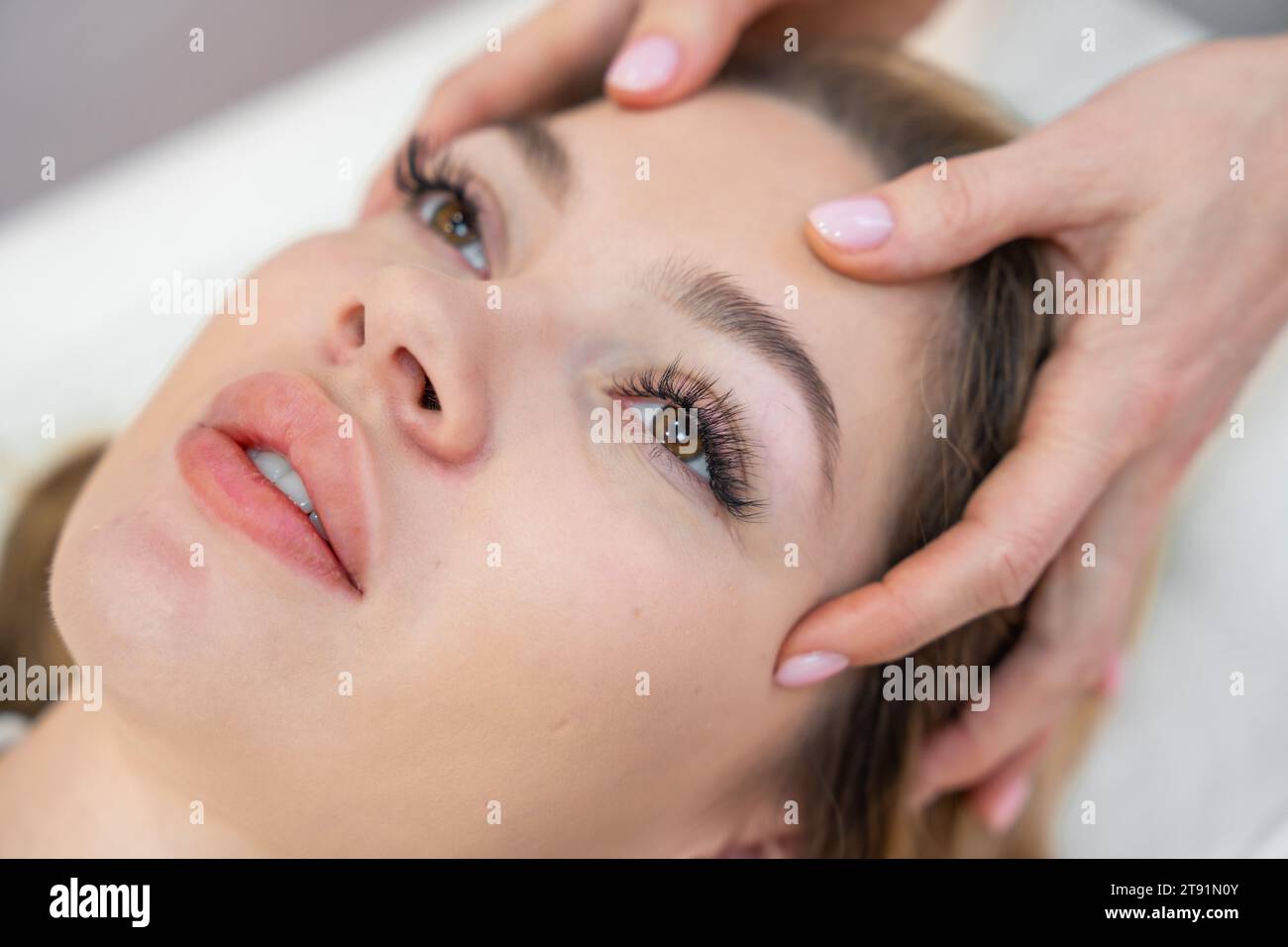 Meridians on face hi-res stock photography and images - Alamy