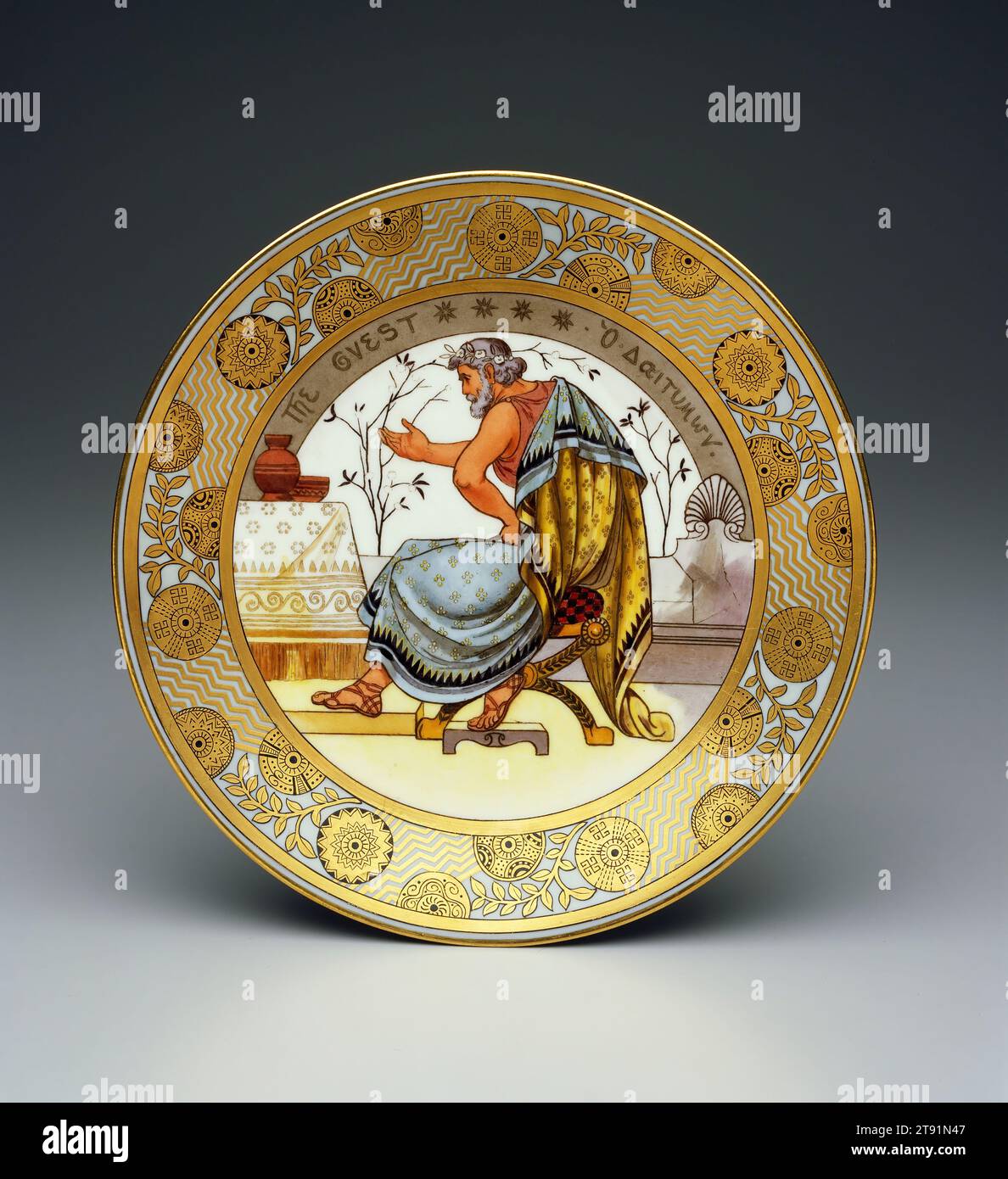 The Guest' plate, 1878, John Moyr Smith; Manufacturer: Minton and ...