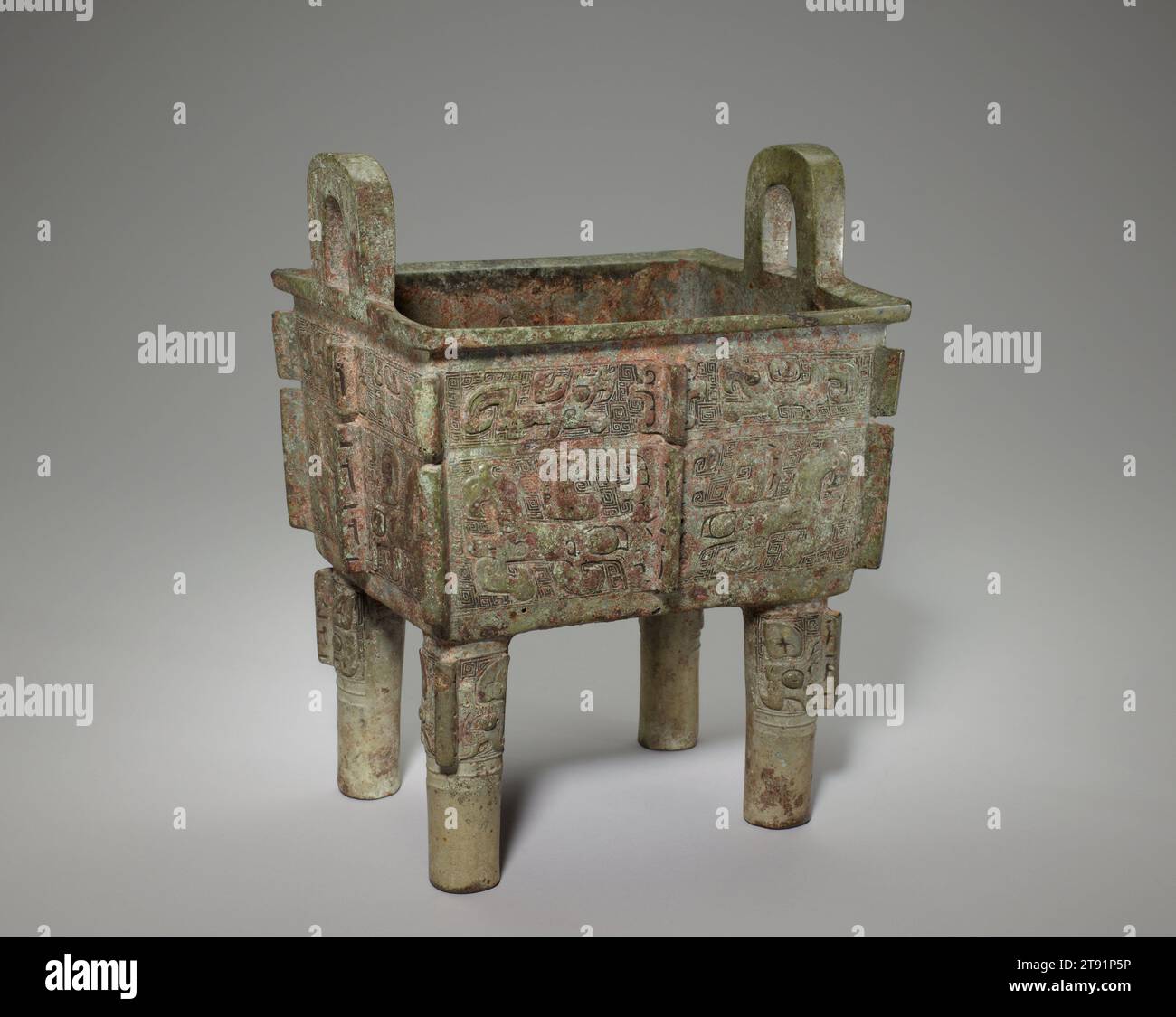 Ding food vessel, 12th-11th century BCE, 10 1/4 × 7 9/16 × 6 5/16 in ...