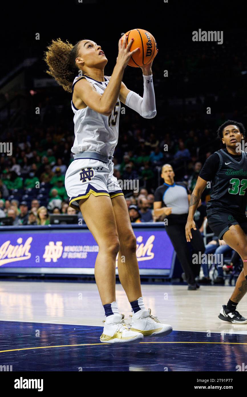 South Bend, Indiana, USA. 21st Nov, 2023. Notre Dame forward Natalija ...