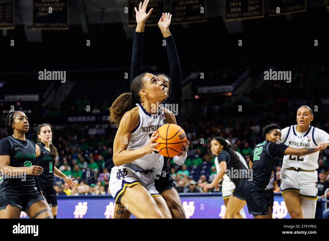 South Bend, Indiana, USA. 21st Nov, 2023. Notre Dame forward Natalija ...
