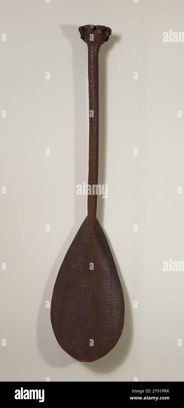 Ceremonial Paddle, 1820-1840, 8 x 35 in. (20.32 x 88.9 cm), Wood ...